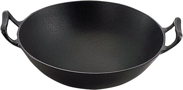 IKENAGA Iron Works Double-Handle Wok Round-Bottomed Pan – Myfav Japan ...